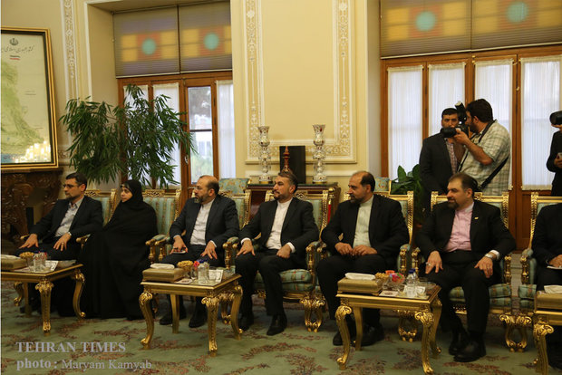 Tehran Times Iranian Malaysian Parliament Speakers Meet In Tehran