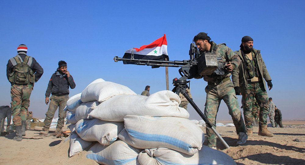 Army engineering units demining al-Figeh spring - Mehr News Agency