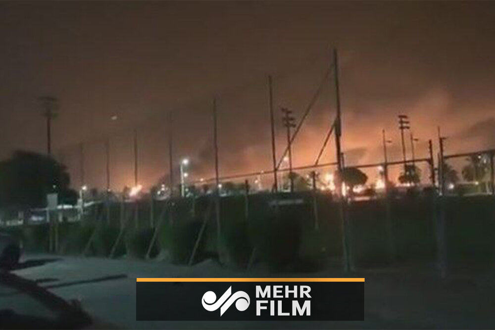 VIDEO: Fire at Saudi Arabia’s oil facilities after drone attack - Mehr ...