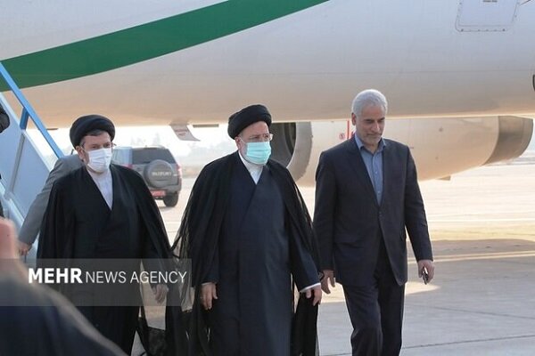 Pres. Raeisi arrives in Khuzestan province - Mehr News Agency