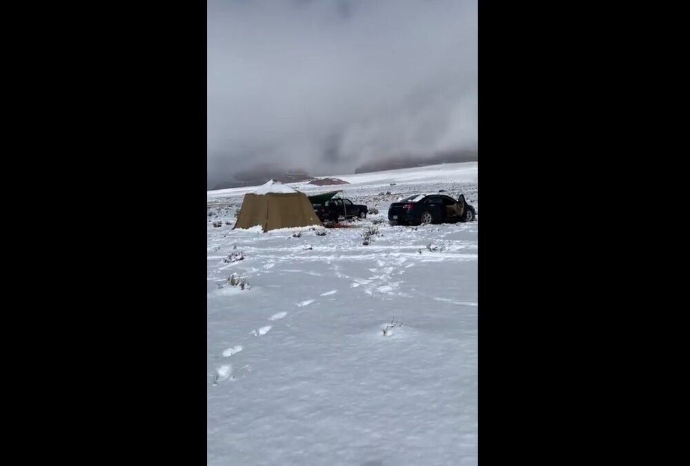 VIDEO: Snow covers Jabal al-Lawz in Saudi Arabia - Mehr News Agency