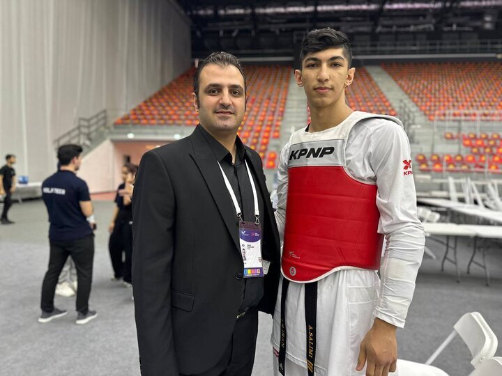 Iran's Arian Salimi snaches bronze in world taekwondo in Baku - Mehr ...