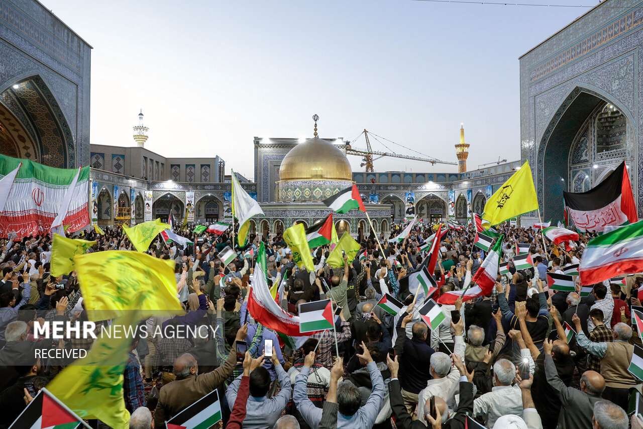 Mehr News Agency - Solidarity of Mashhad people with Palestinian Resistance